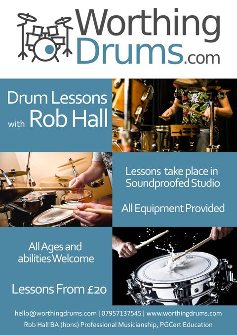 Worthing Drum Lessons | Drumming Teacher | WorthingDrums.com | Sussx