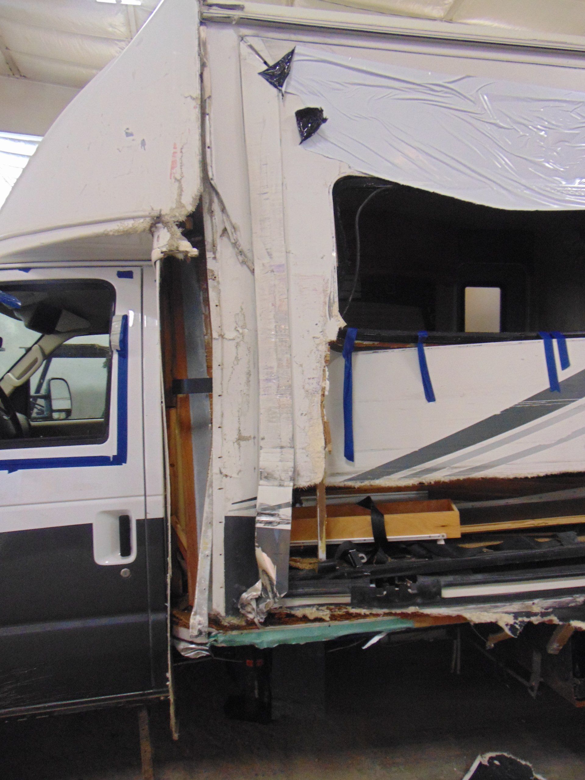 Fiberglass, siding, changed, RV, checking, delam, blisters, body damage,