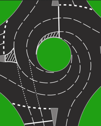 Accord Driving School - Driving Lessons - Spiral Roundabouts