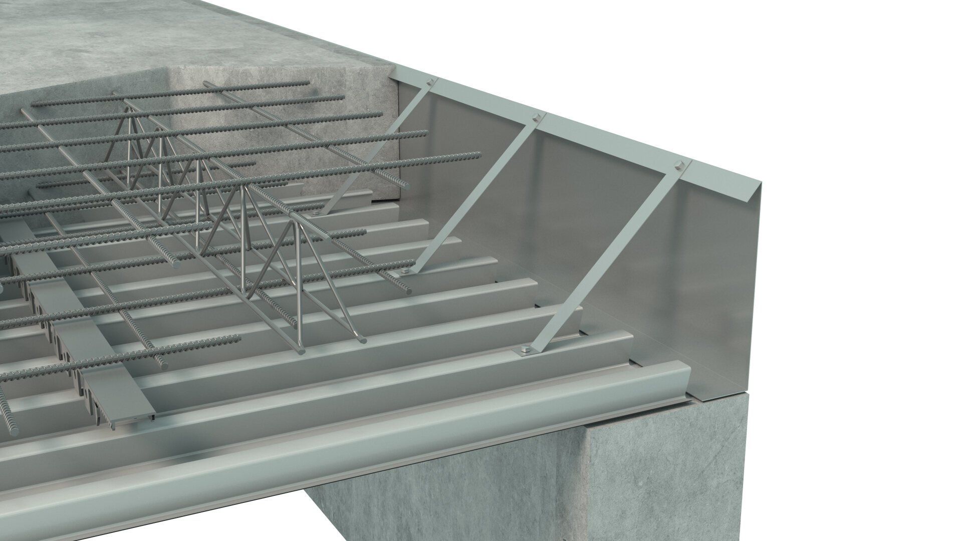 Metal Edge Formwork, Concrete Slab Edge Shutter, Permanent Formwork