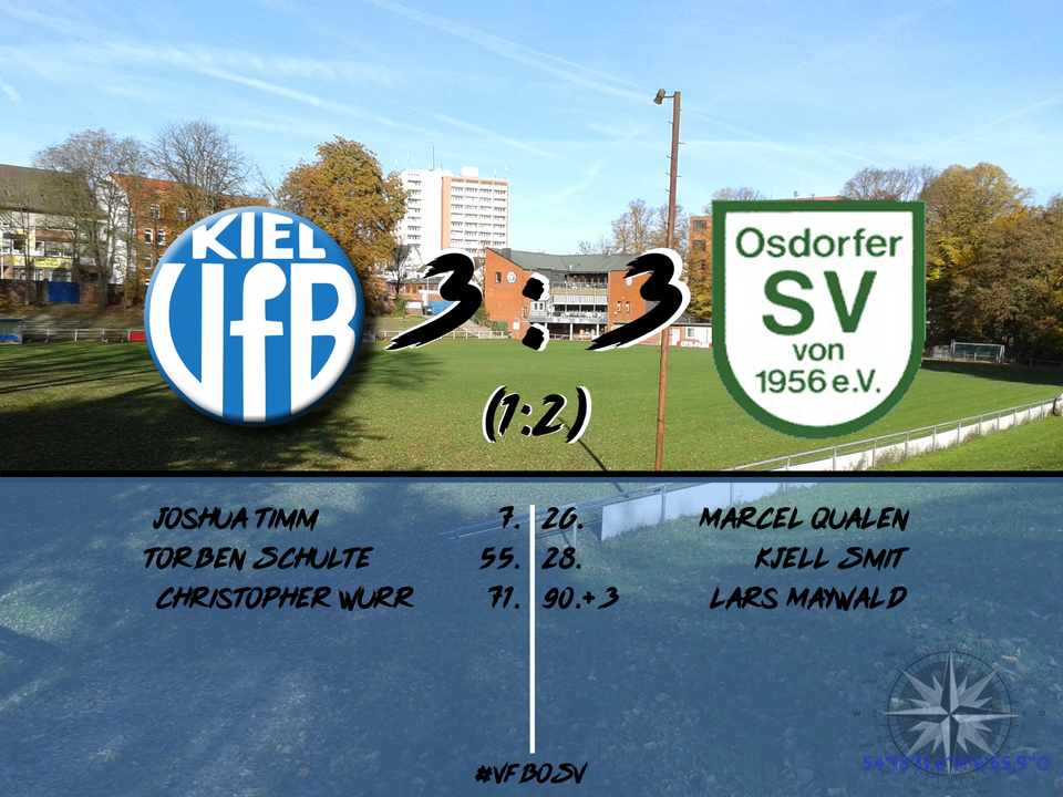 Später Ausgleich gegen Osdorf
