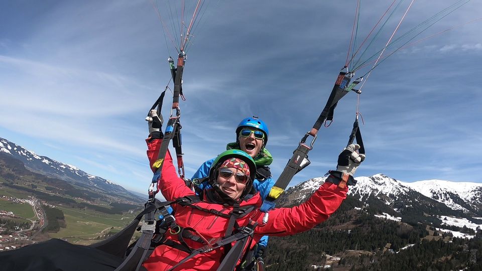 Gleitschirm Tandemflug am Nebelhorn