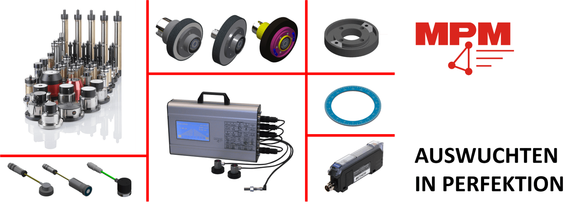 Professionelle Auswuchtsysteme, Apparate und Maschinen