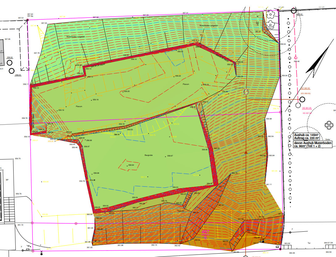 Bauvermessung | Absteckung | Höhenmessung | Massenberechnung Bau