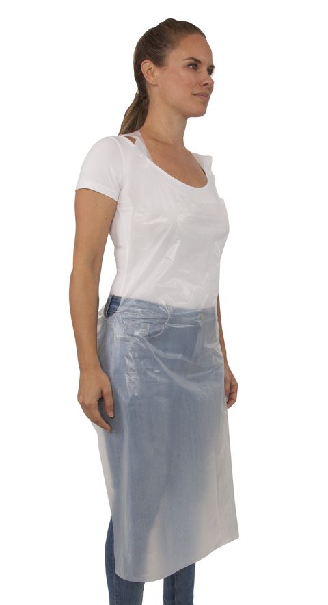 White Poly Aprons