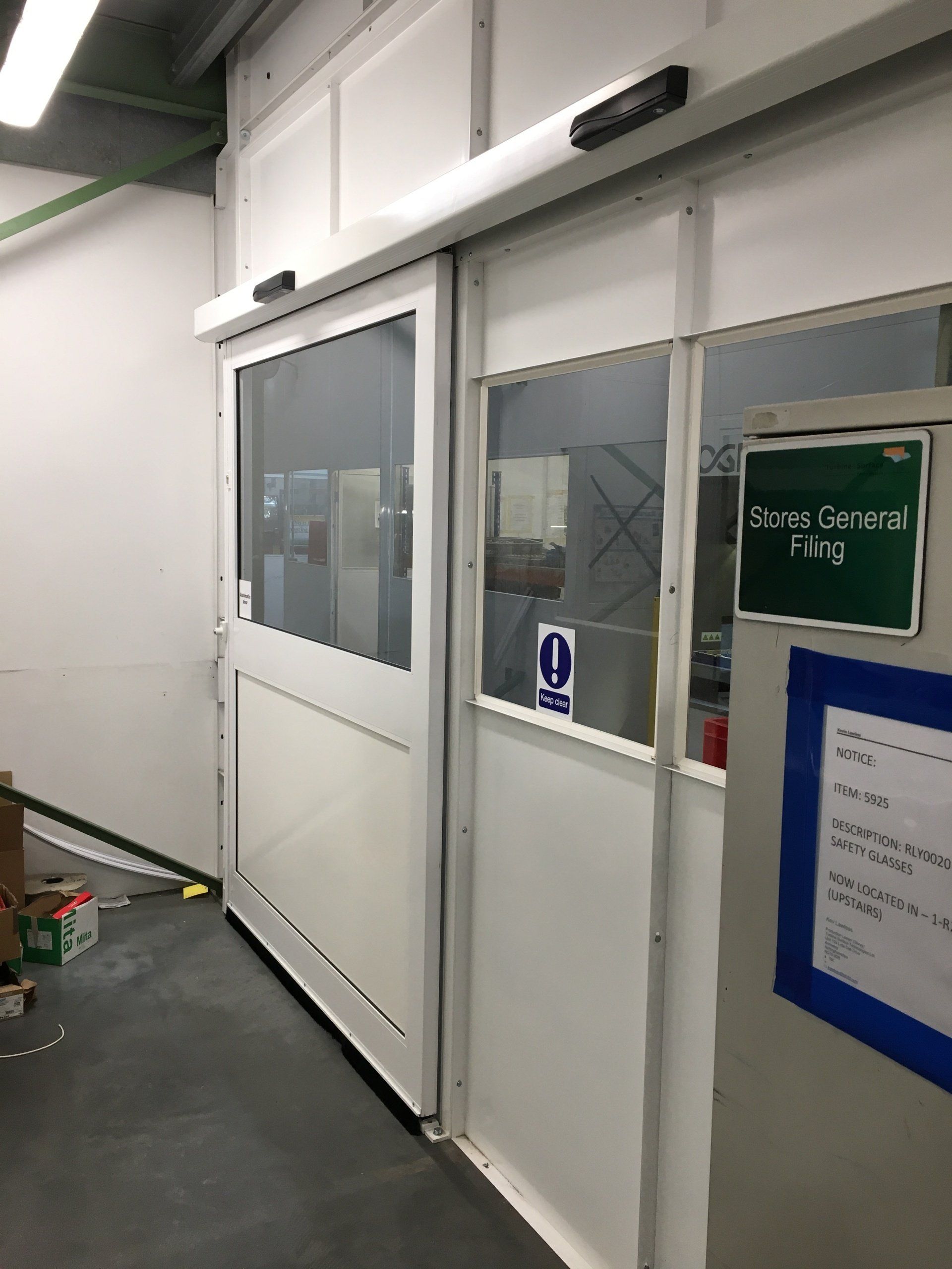 Automatic pedestrian doors