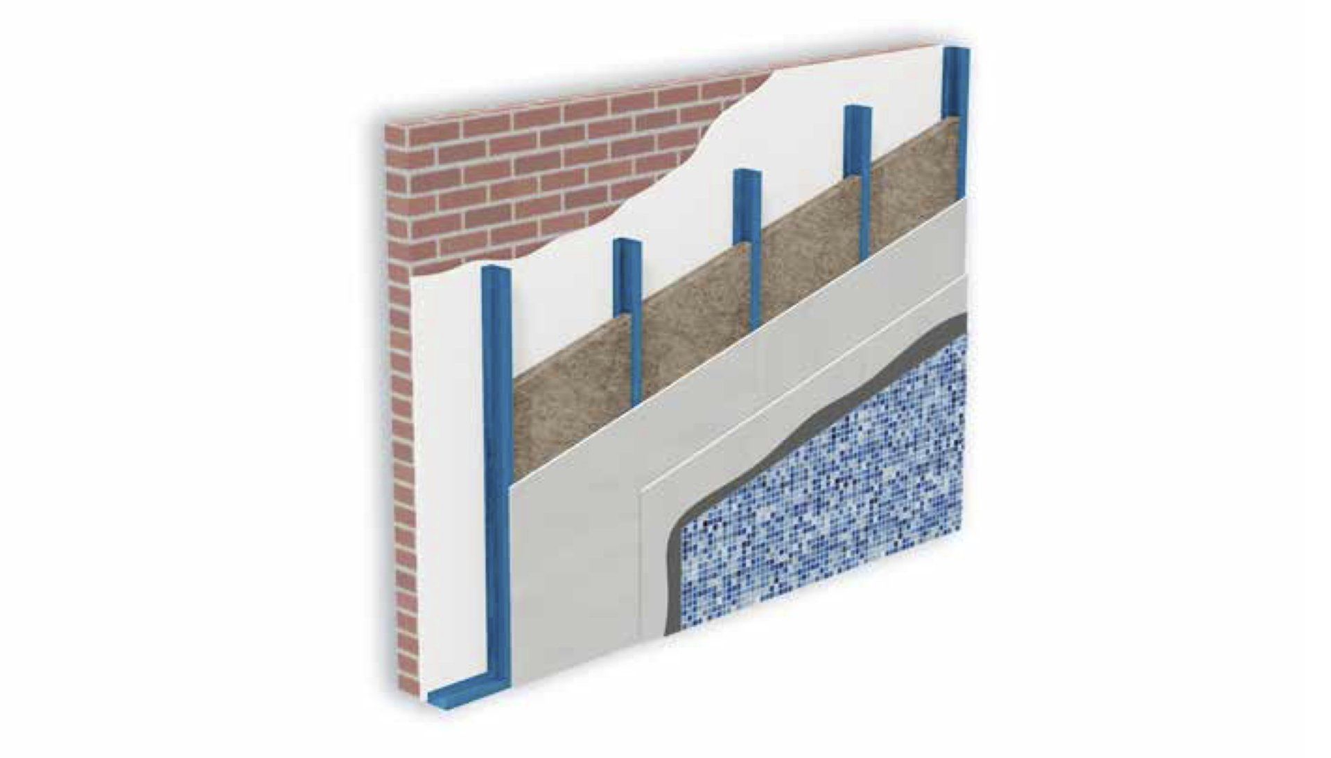 Vorsatzschalen freistehend Vorsatzschale mit Metallunterkonstruktion CW ...