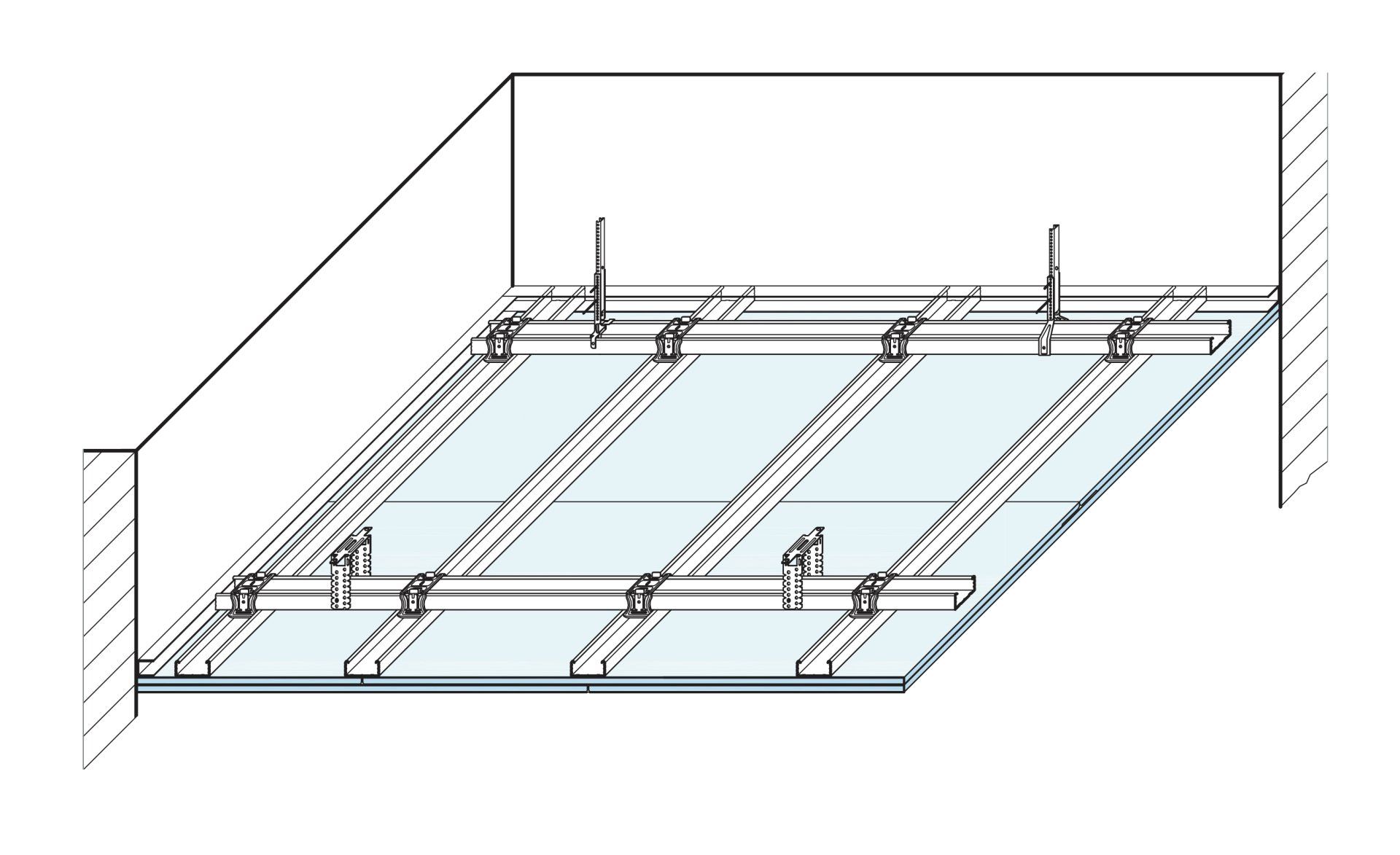 Design-Decken, Unterdecken, Dachsystem, Holzbalkendecken-System
