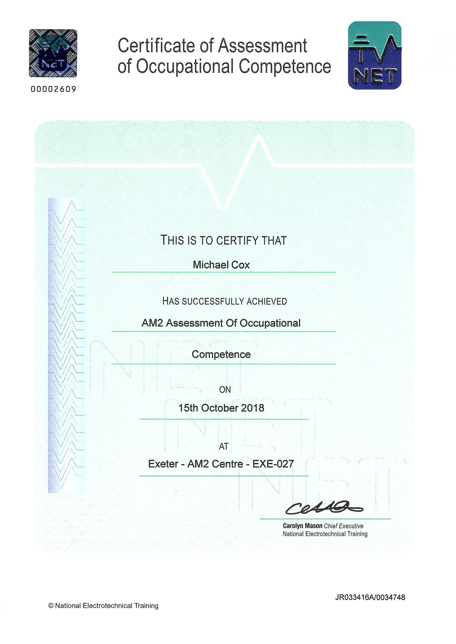 Approved Electrician based in North Devon, Bideford