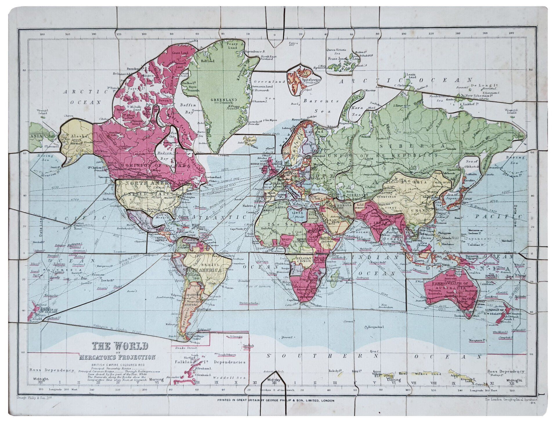 George Philip & Son map jigsaw puzzles
