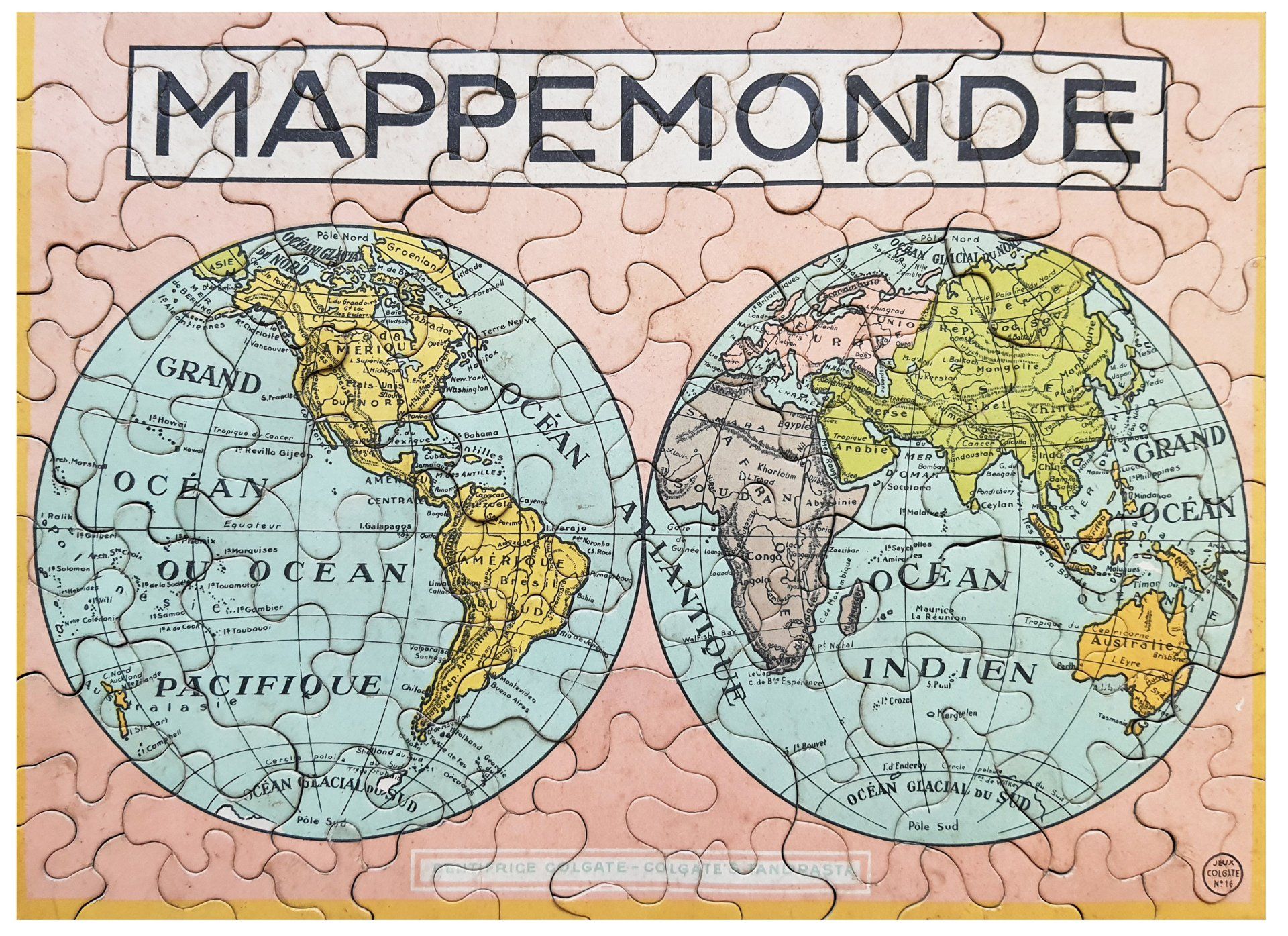 Colgate palmolive map jigsaw puzzles