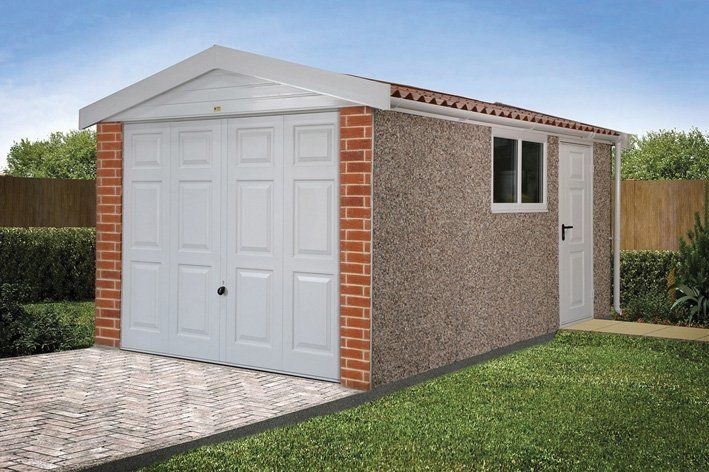Apex Roof Concrete Garages