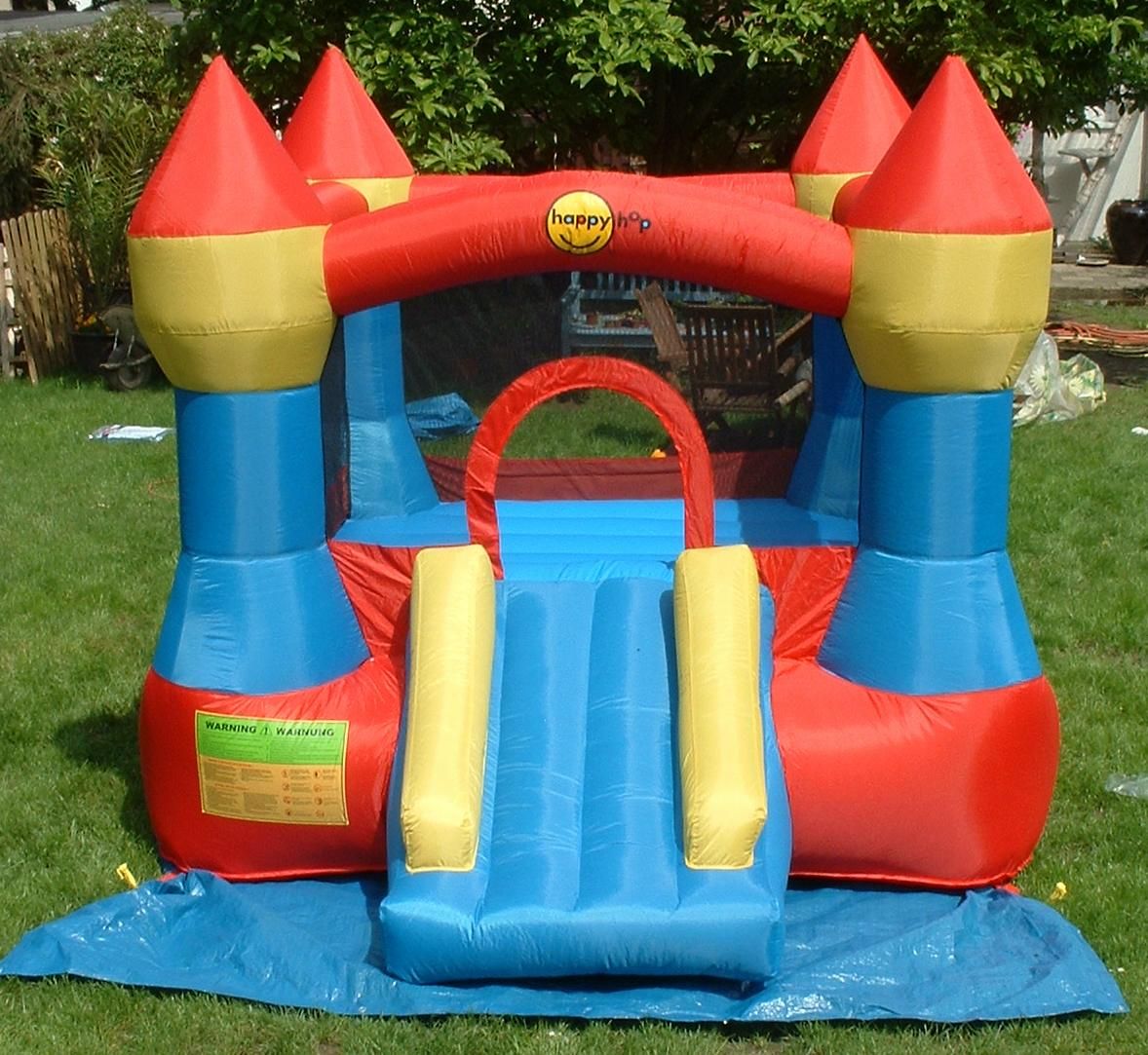 Hüpfburg Schloß Blau-Rot