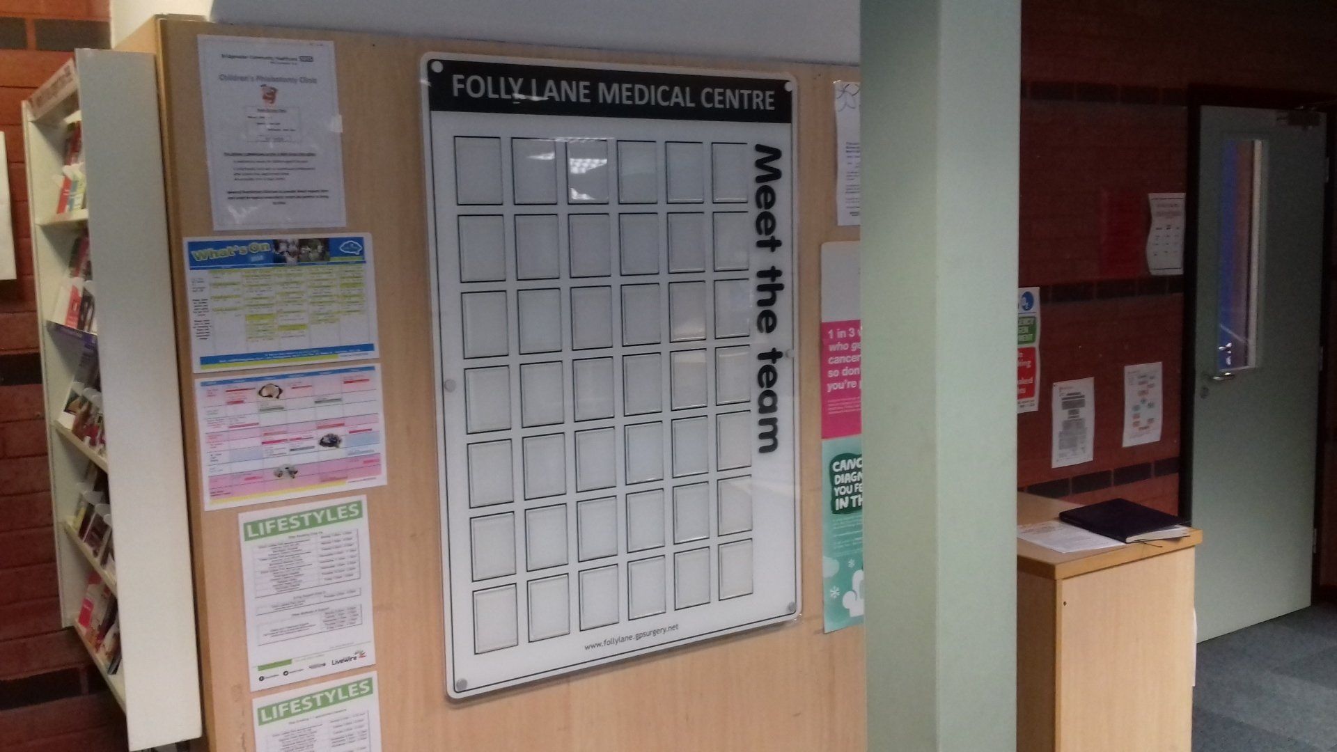 Staff Reception Boards