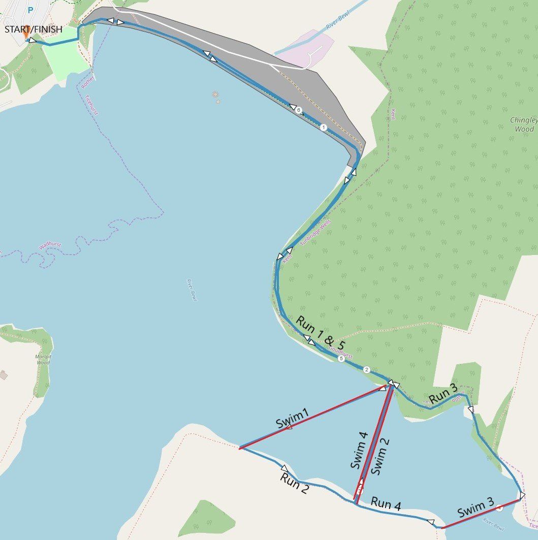 Bewl Water, Tunbridge Wells Swimrun 2021