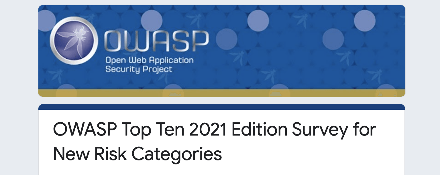 The Release of the OWASP Top 10:2021