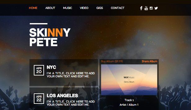 Crear una página web de música gratis 2021