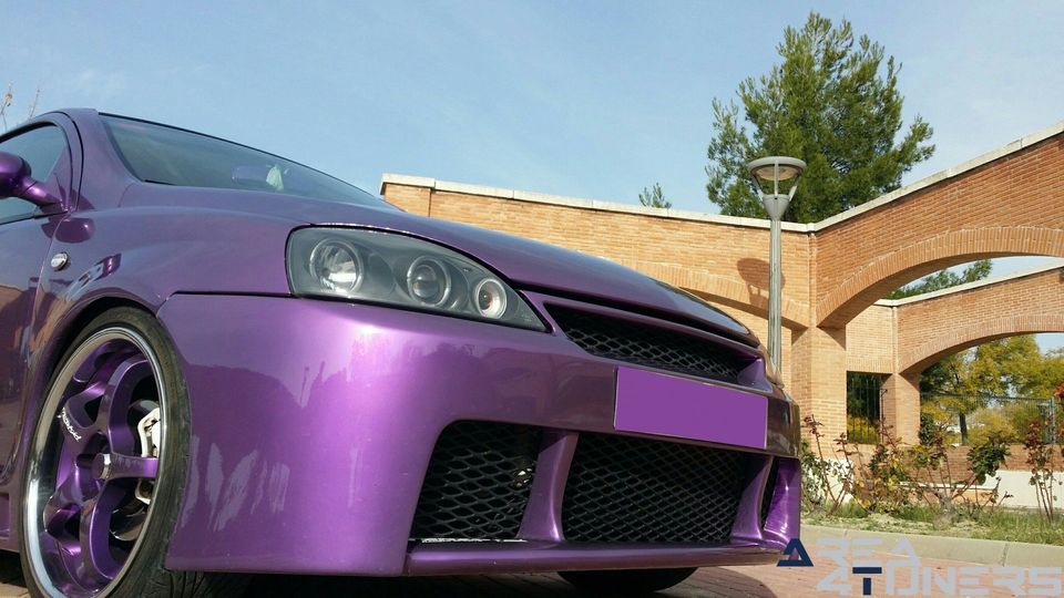 REPORTAJE COCHE TUNING AREA4TUNERS Opel Corsa Purple Ride Bubble