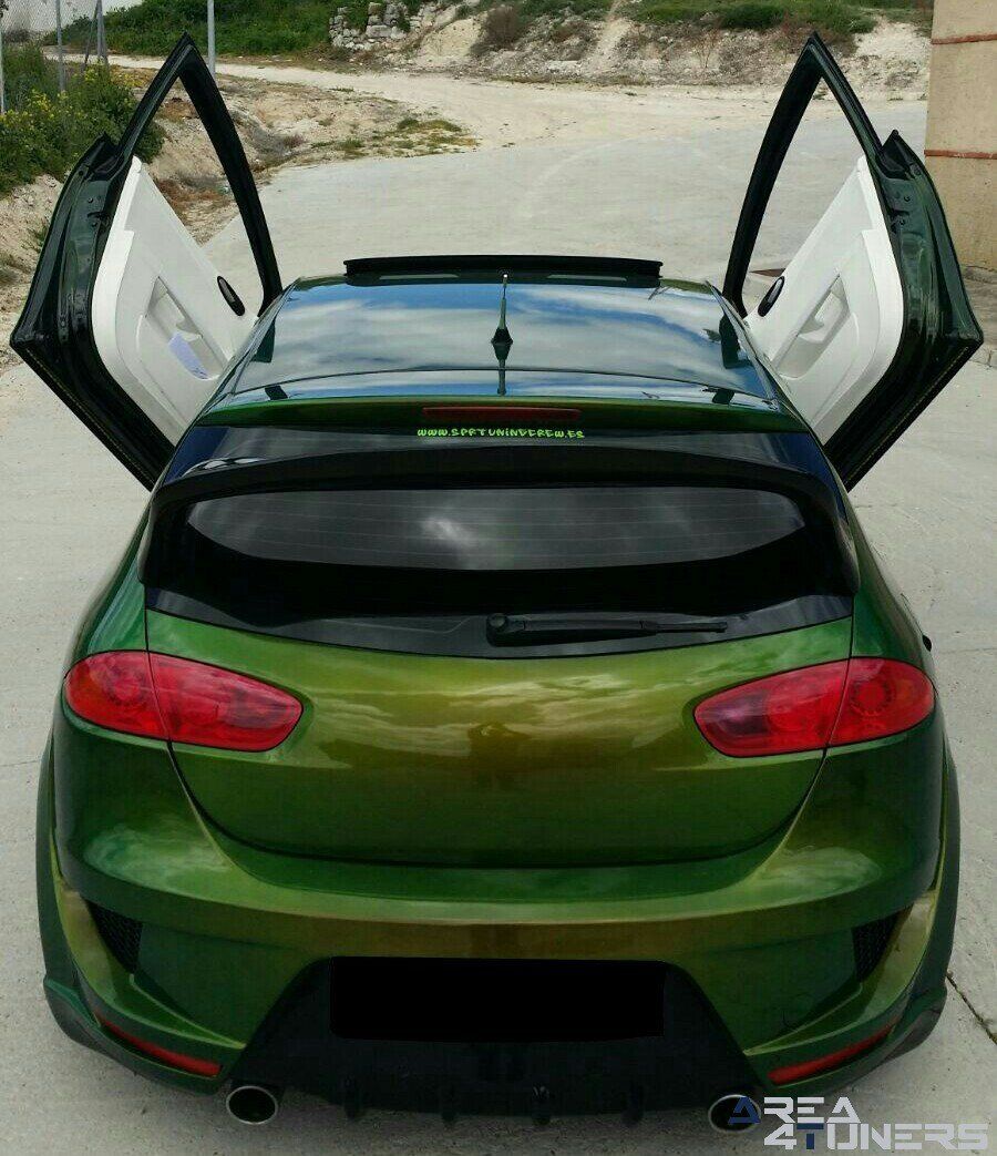 REPORTAJE COCHE TUNING AREA4TUNERS Seat Leon Green Celtic