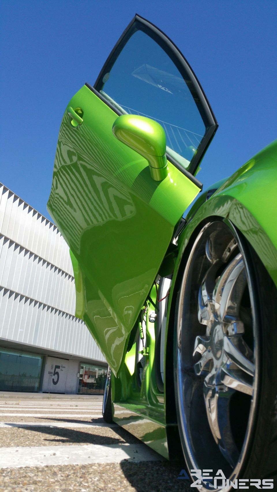 REPORTAJE COCHE TUNING AREA4TUNERS Seat Leon Green Diamond