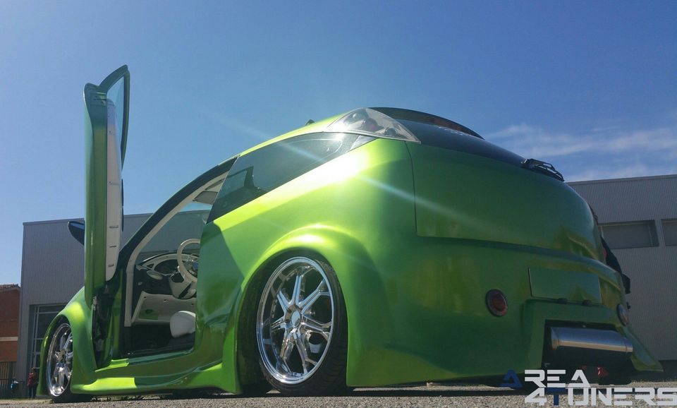 REPORTAJE COCHE TUNING AREA4TUNERS Ford Focus Duende Verde