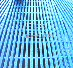 rejillas de fibra de vidrio, pultruidas y moldeadas