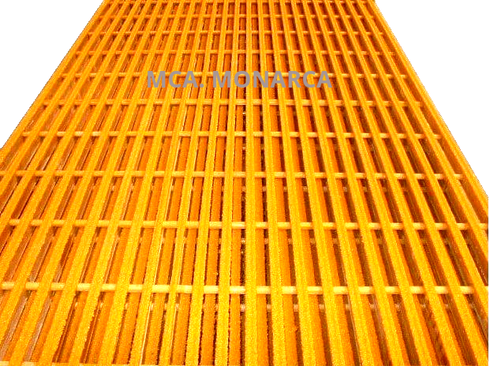rejillas de fibra de vidrio, pultruidas y moldeadas