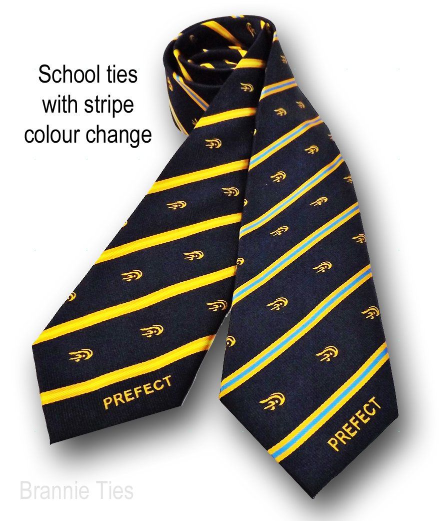 School ties with free logos & colour changes,