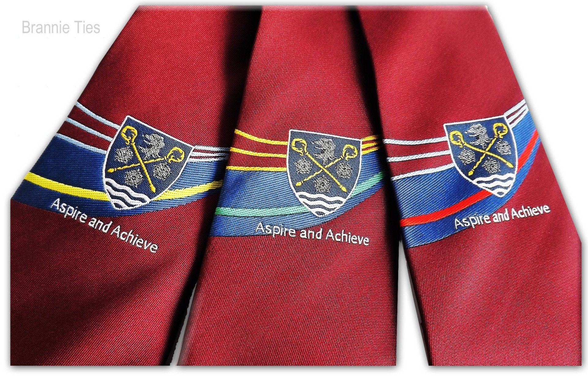 School ties with free logos & colour changes,
