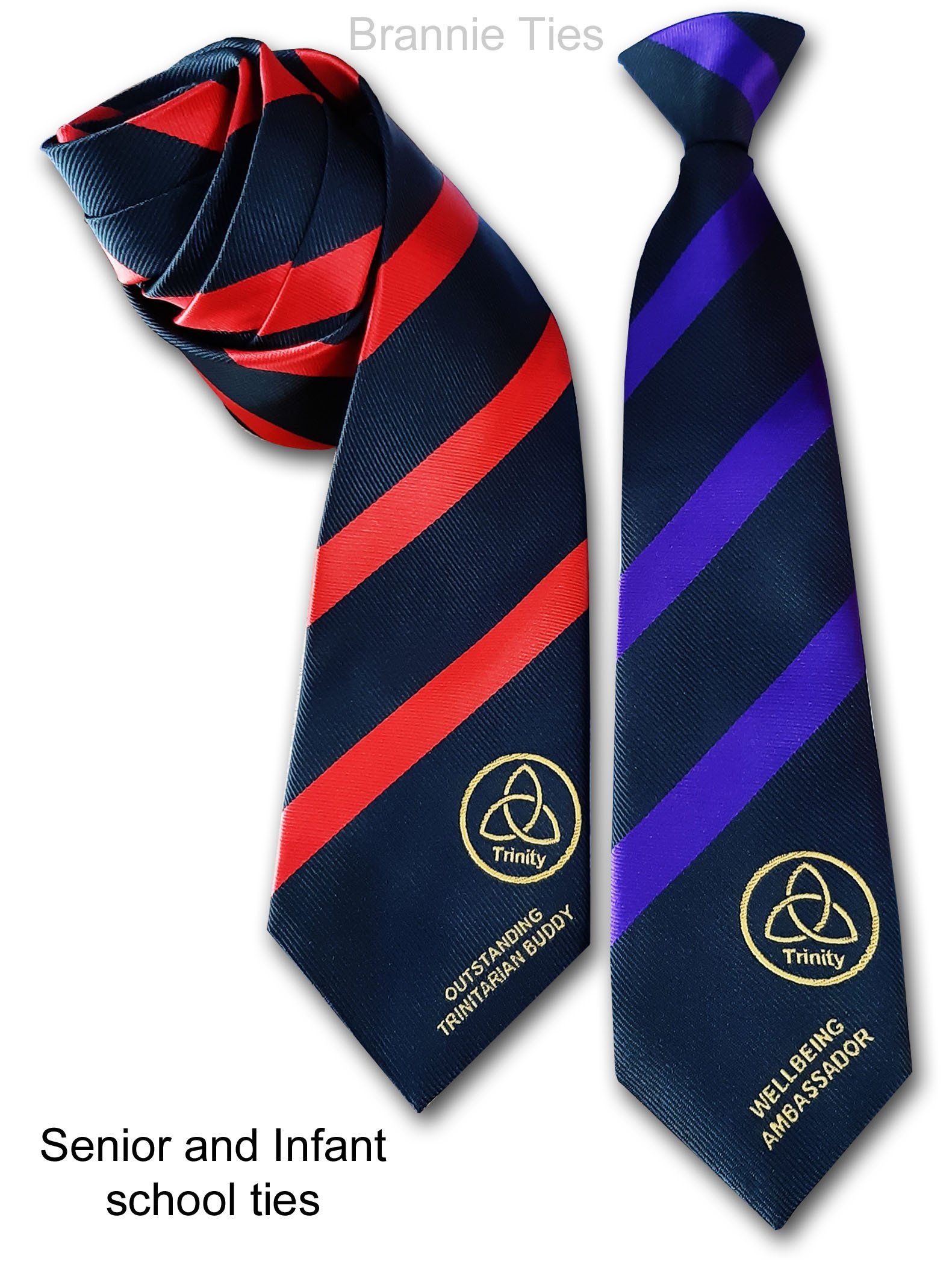 School ties with free logos & colour changes,