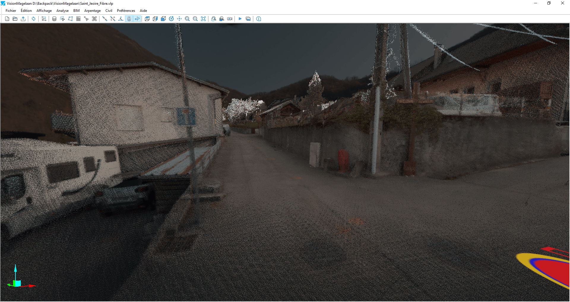 Levé avec le backpack - Mobile Mapping Levé avec le backpack - Mobile Mapping