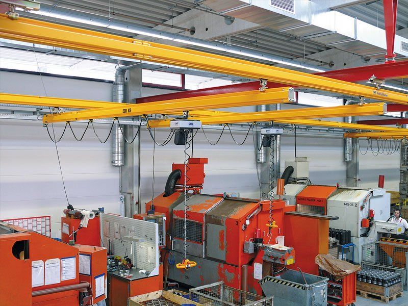 Light Crane Systems; Supply, Sales & Service - Steel & Aluminium
