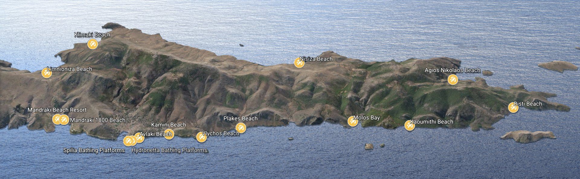 Hydra Beaches - swimming & sunbathing on Hydra Island Greece