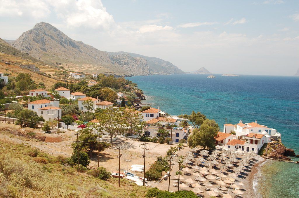 Vlychos Beach, swimming & beaches on Hydra Island Greece