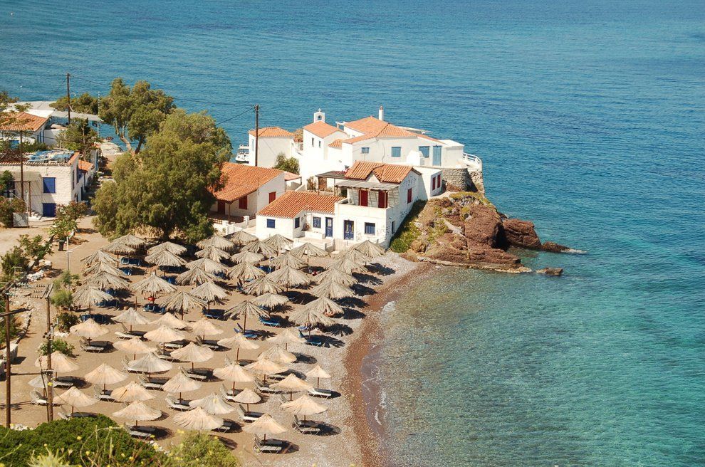 Vlychos Beach, swimming & beaches on Hydra Island Greece