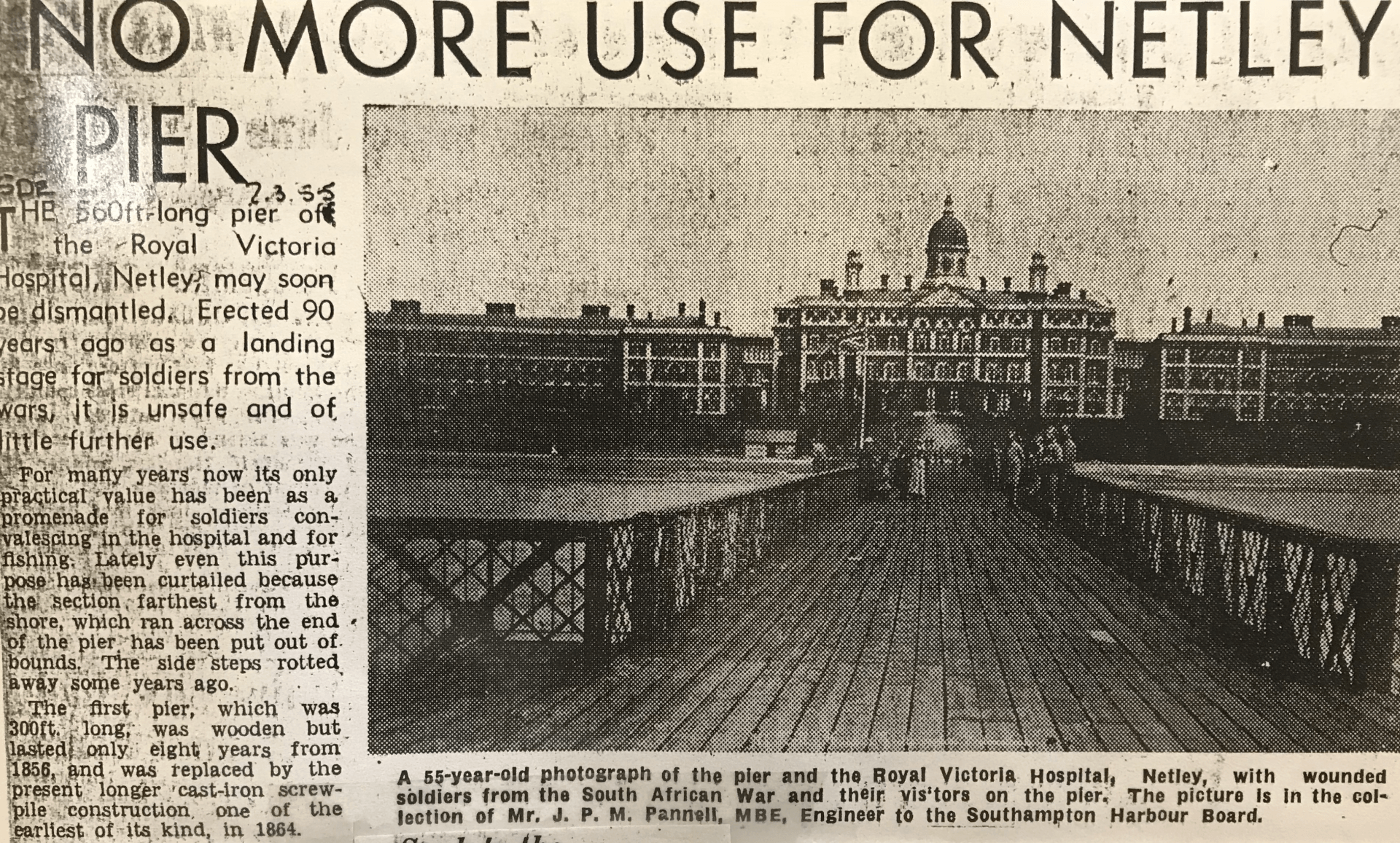 The Royal Victoria Military Hospital, Netley - 1938 - 1966