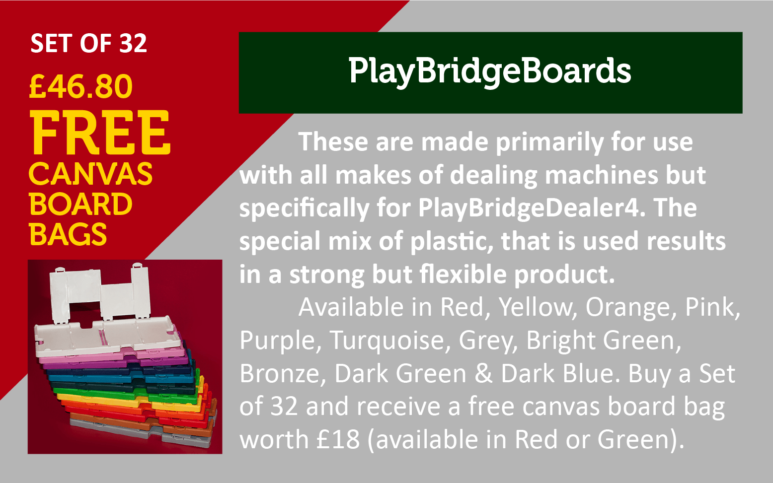 Howell Movement Cards (4 table/28 boards)