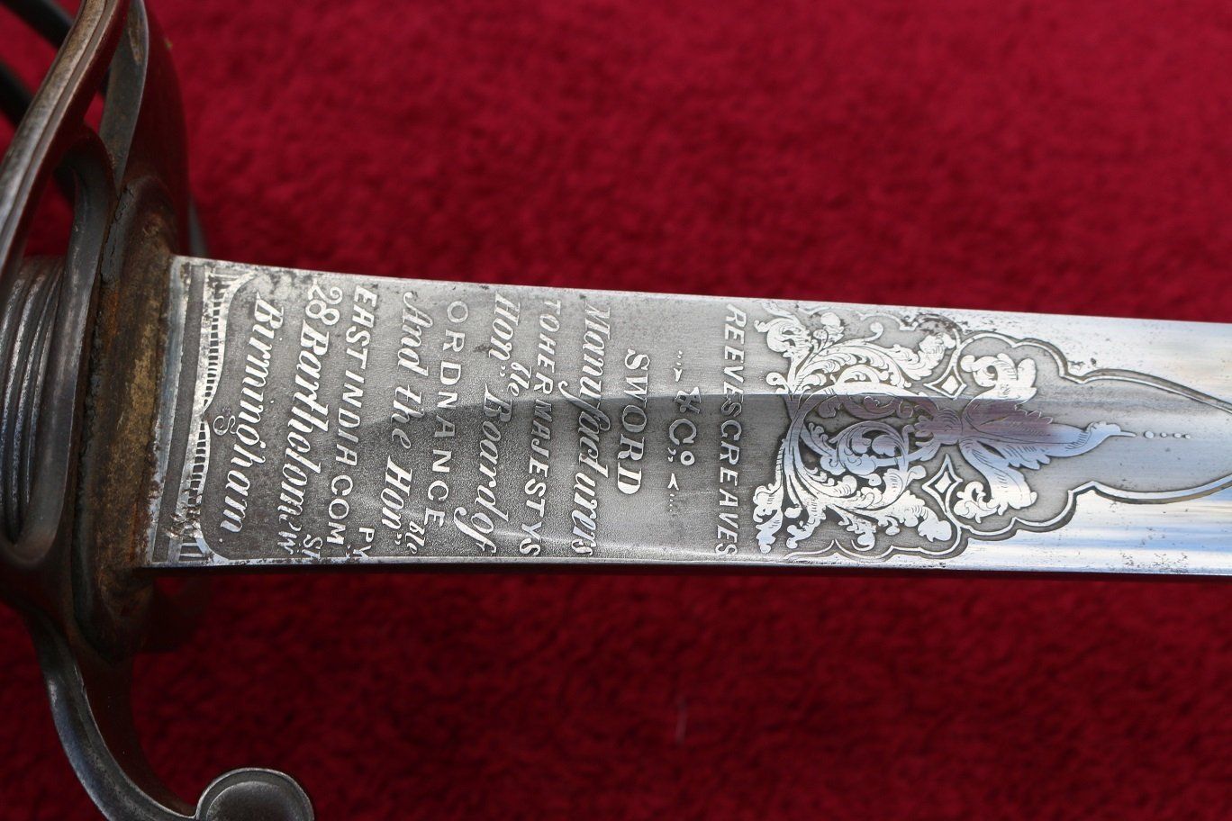Important Reeves Patent Solid Hilt British Light Cavalry Officer's Sword