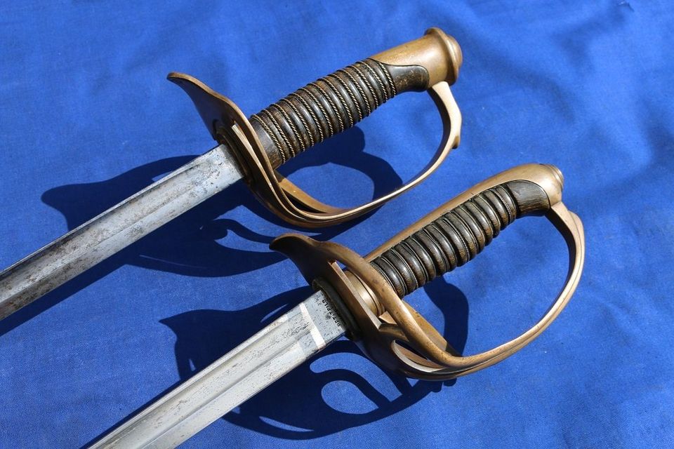 Two French Fantaisie Style Officer Swords
