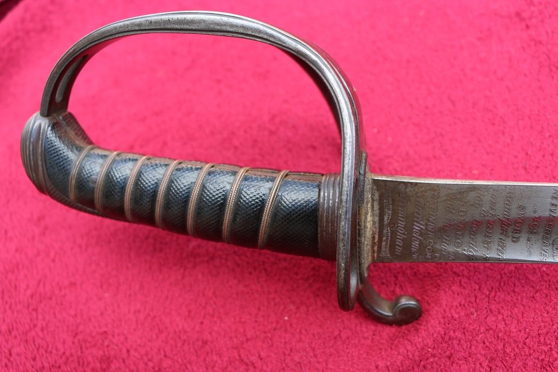 Important Reeves Patent Solid Hilt British Light Cavalry Officer's Sword