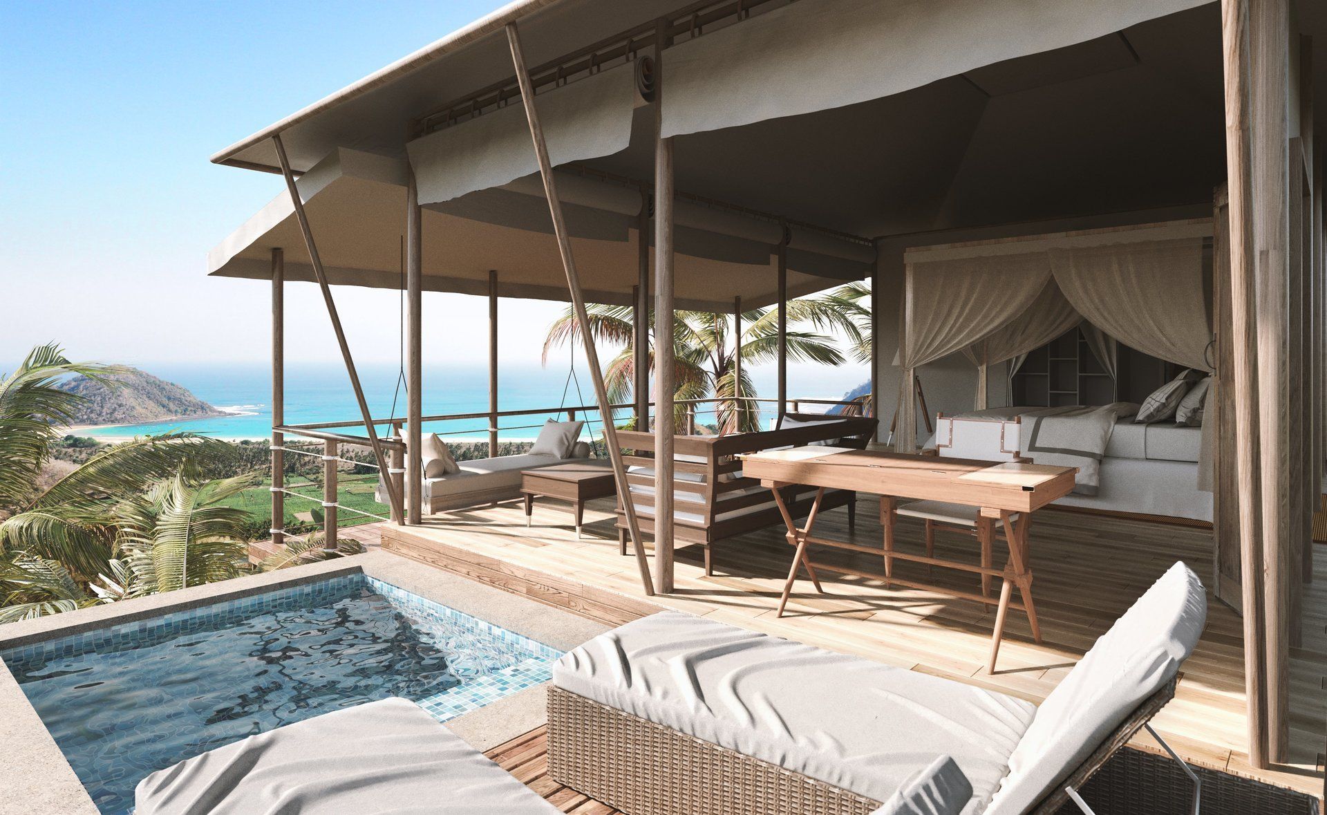 Selong Selo Luxury Resort Lombok tented villa for sale