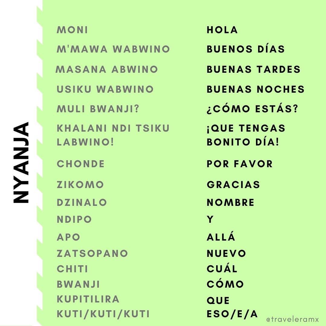 Practice a new language! - Nyanja