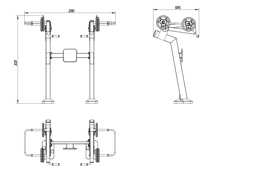 OptiFit Strive Outdoor Plate Loaded Shoulder Press