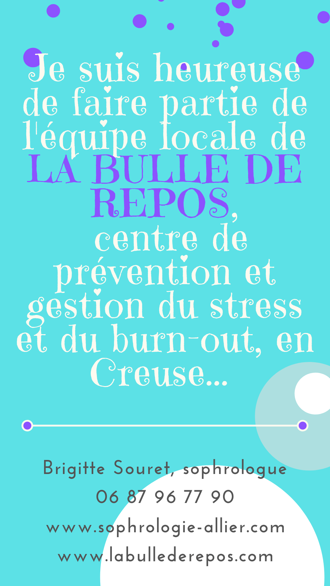 La Bulle de repos et son équipe