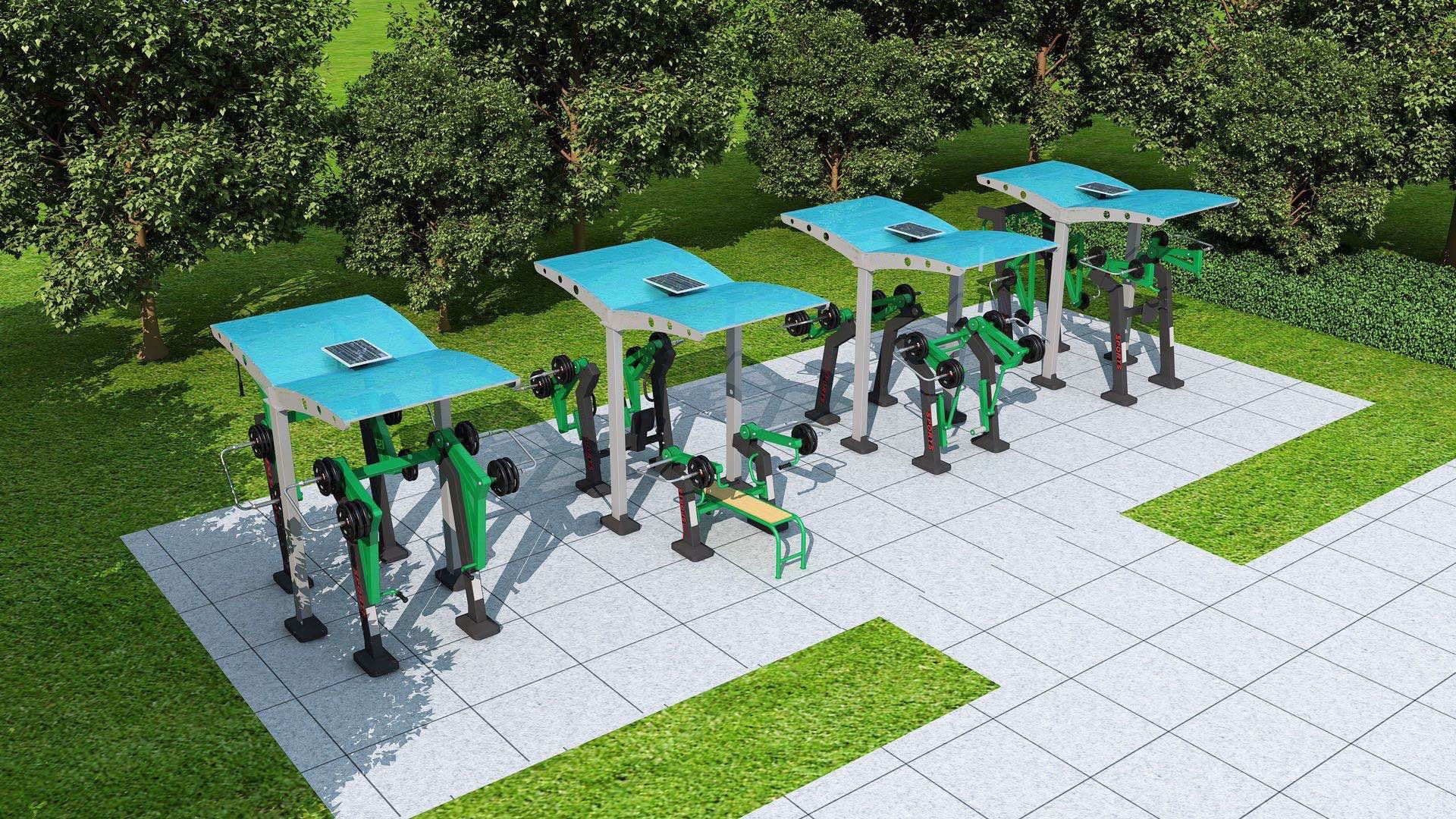 Outdoor Fitness Concepts Outdoor Fitness Canopies