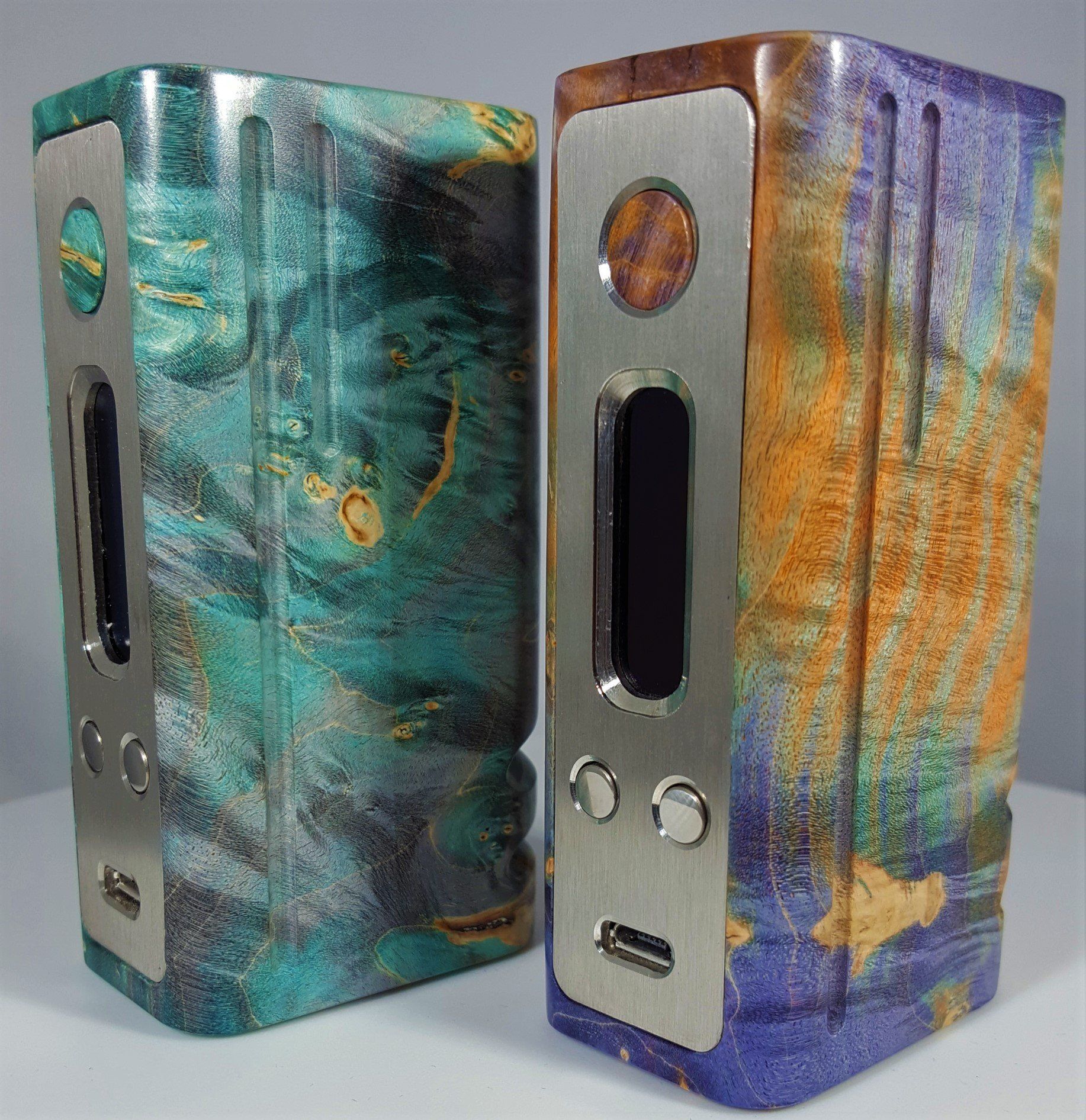 JM Mods high end stab wood box mods and stabilised wood squonkers UK
