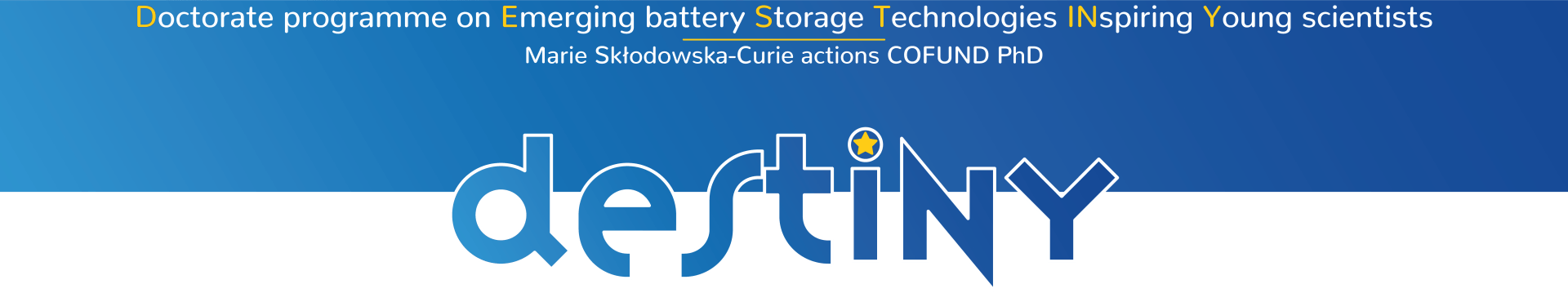 DESTINY PhD Programme Marie Skłodowska-Curie actions COFUND