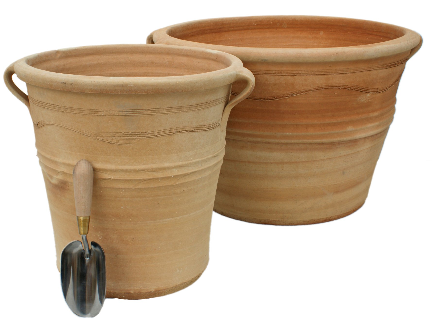 Oreya Cretan pots. Frost proof terracotta pots and planters.