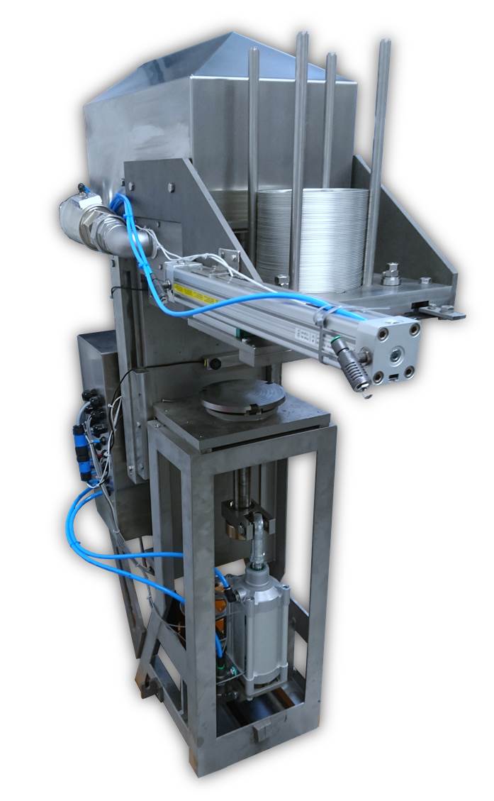 INLINE SINGLE STATION VACUUM GASSING AND SEAMING MACHINE