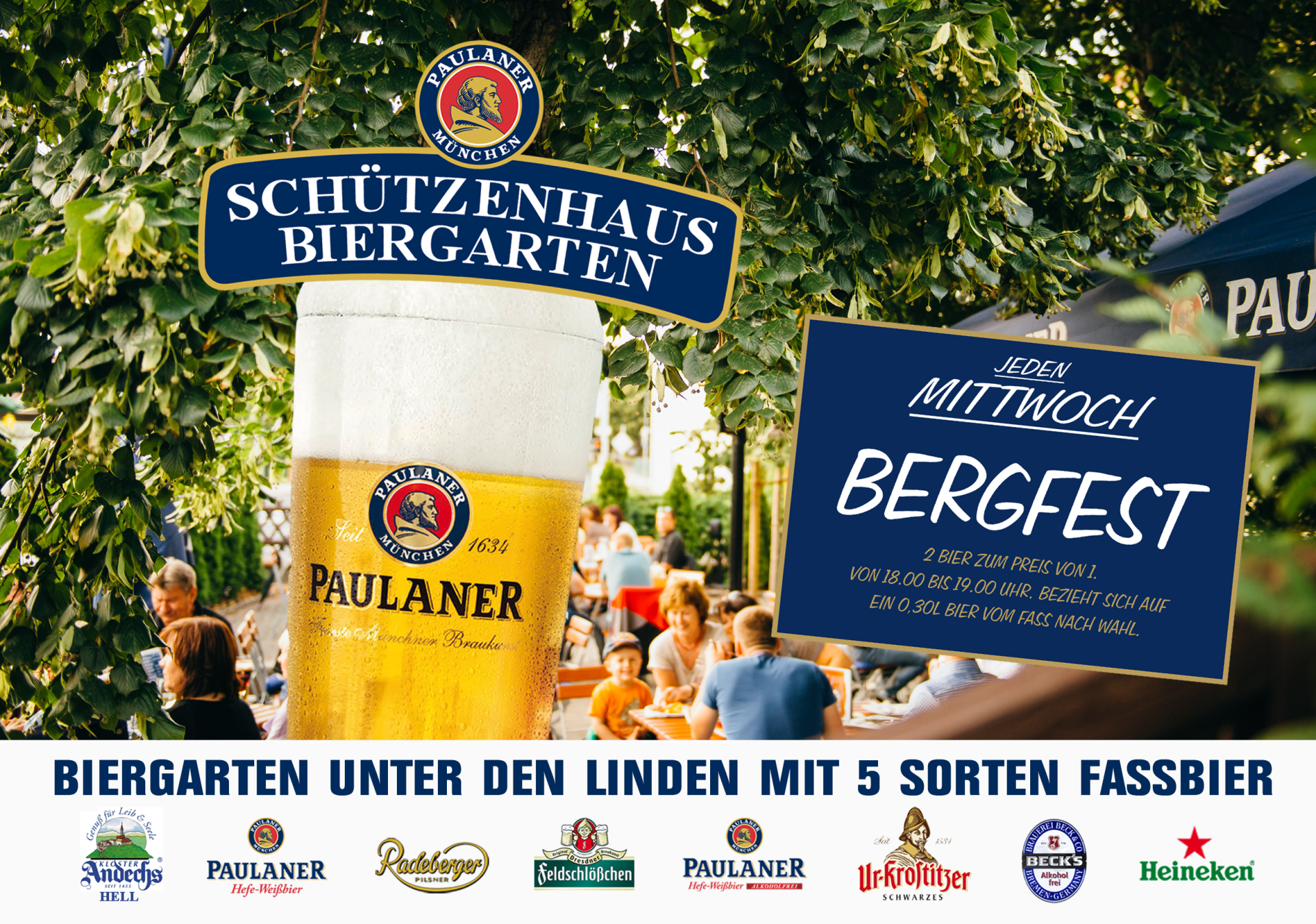 BERGFEST IM BIERGARTEN jeden Mittwoch